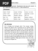 Grade 4 Afrikaans Begrips + Opsomming Test | PDF