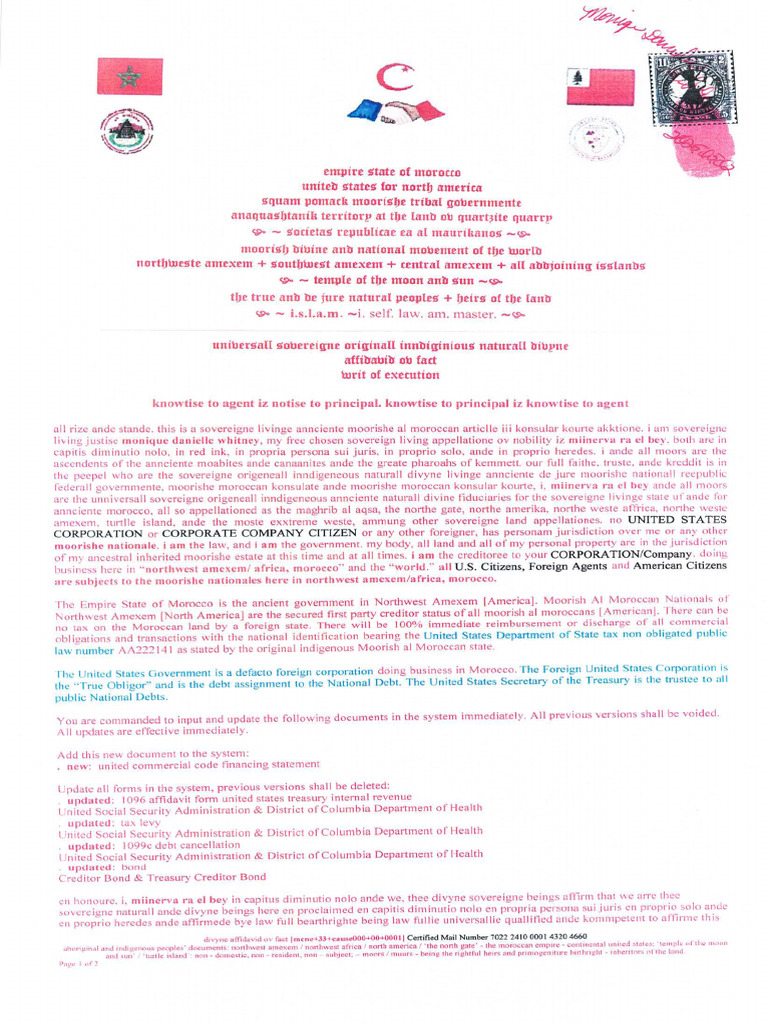 2025!05!02!affidavit Ov Fact Writ Execution Vital Records | PDF