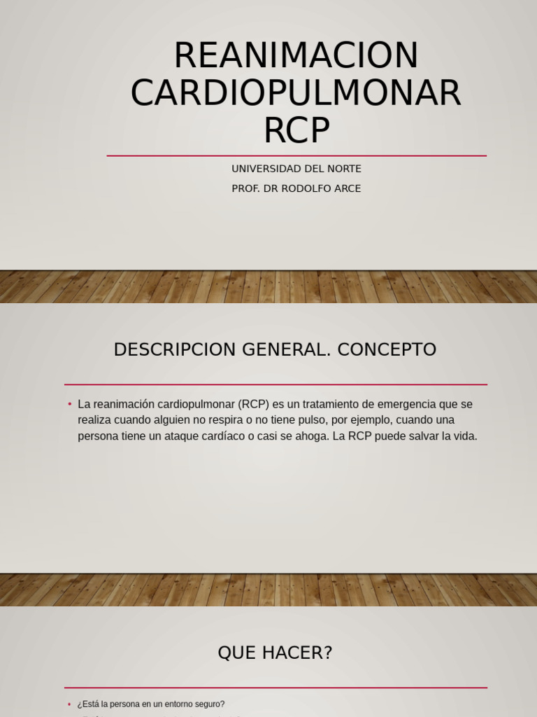 RCP 1 | PDF | Reanimación cardiopulmonar | Enfermedades y trastornos