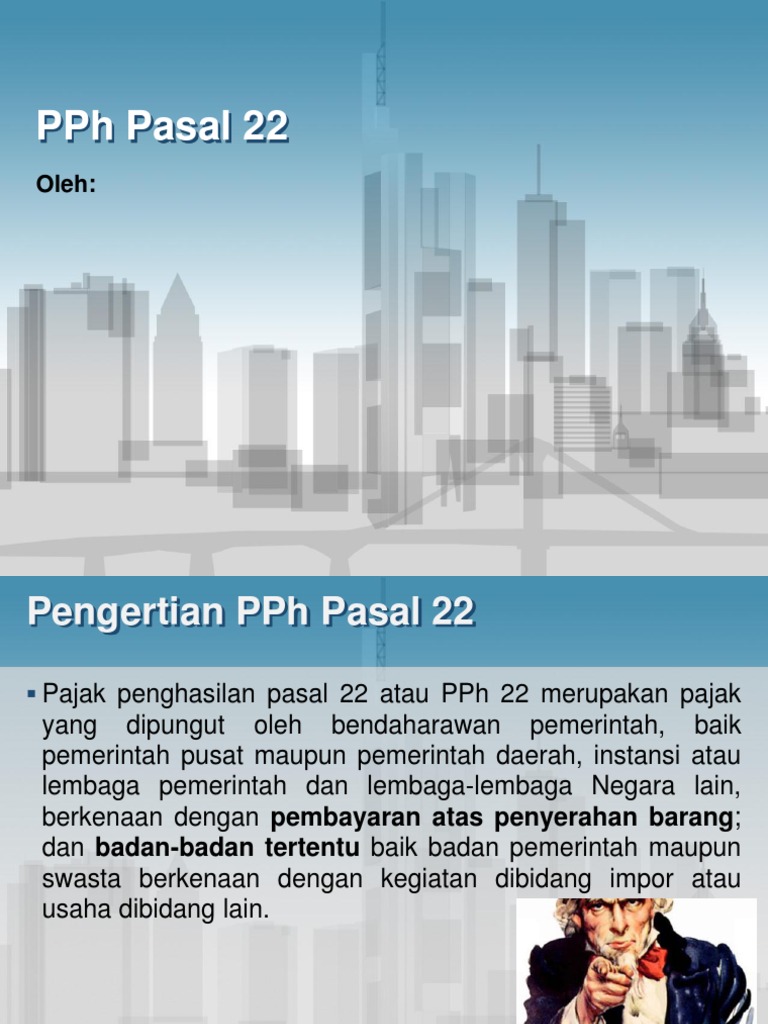 PPh Pasal 22: Panduan Pemungutan dan Pelaporan | PDF