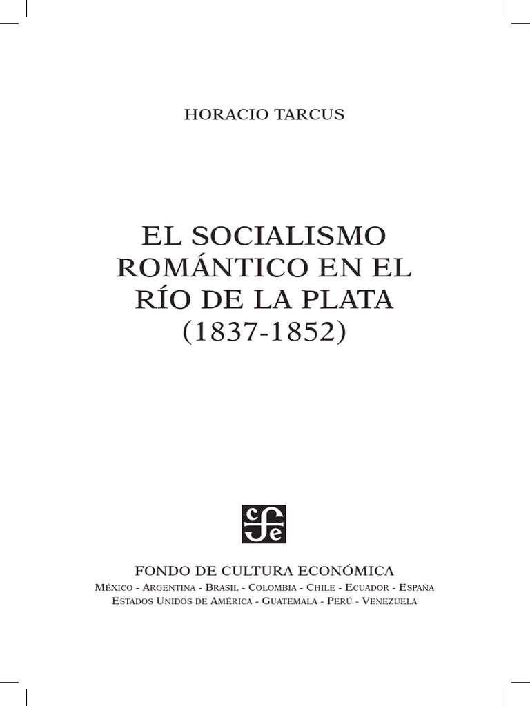 Tarcus-ESR Socialismo Romantico | PDF