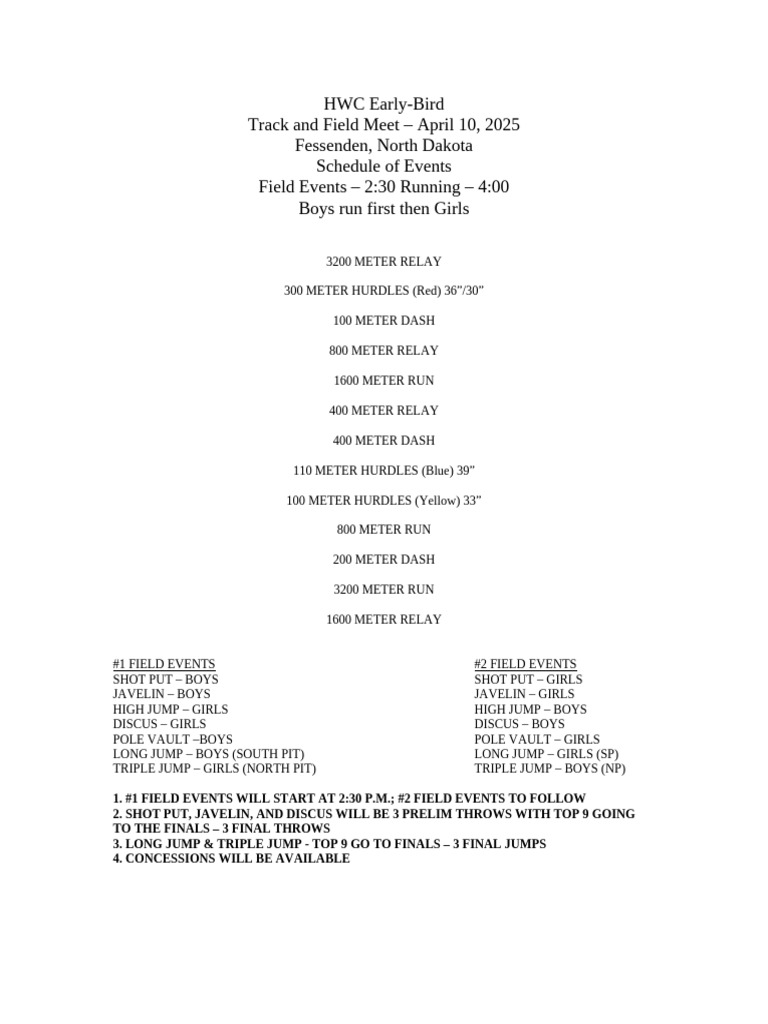 April 10 2025 - HWC Early-Bird | PDF