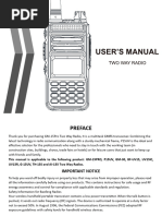 TD-H8 User Manual - Radio - Ver2 0 | PDF | Broadcast Engineering | Radio Technology