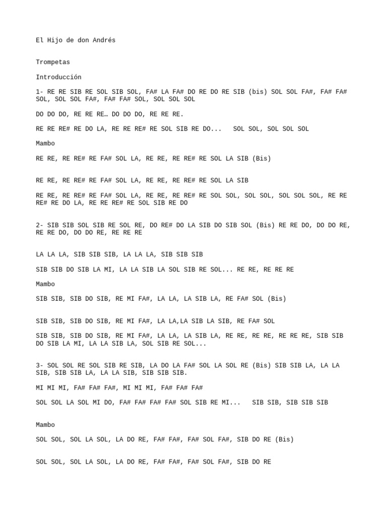 El Hijo de Don Andrés | PDF | Instrumentos musicales | Aerófonos