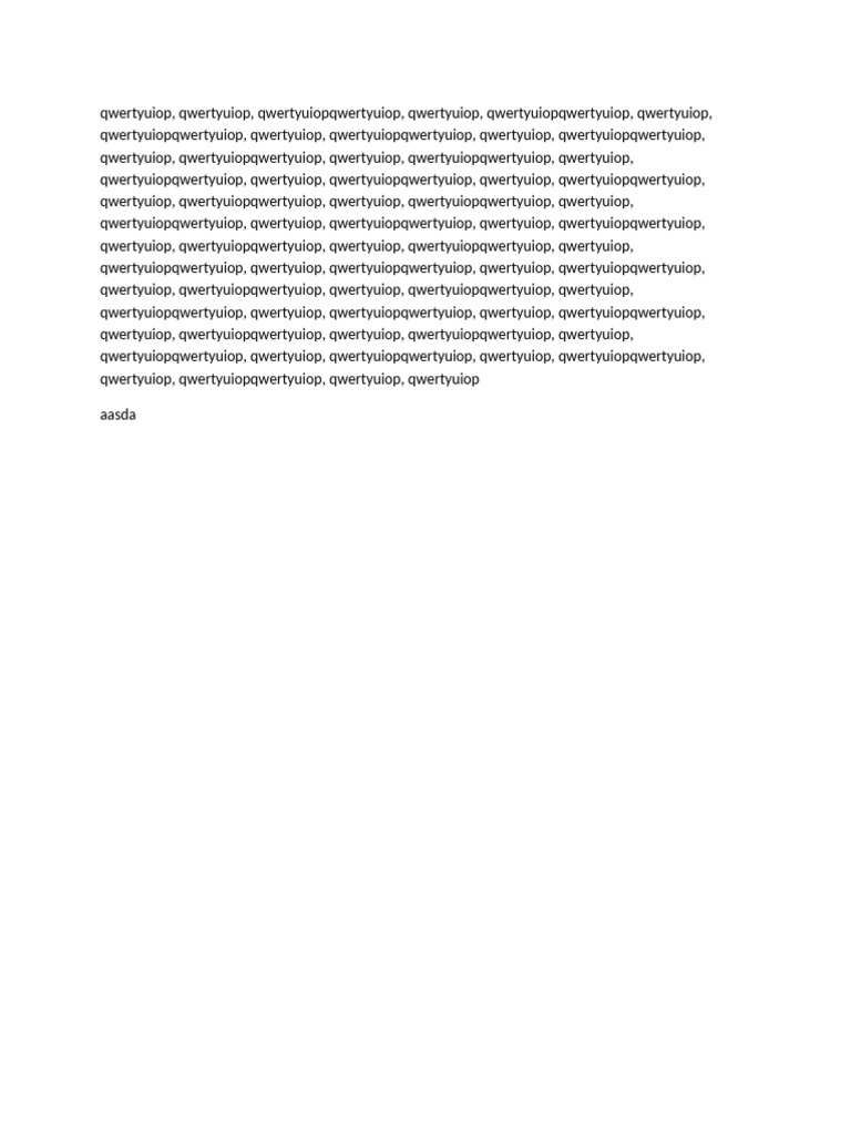 Qwertyuiop, Qwertyuiop, Qwertyuiopq | PDF