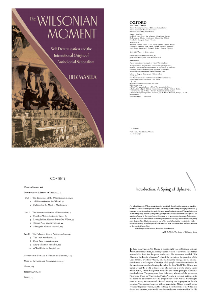 MANELA - The Wilsonian Moment | PDF