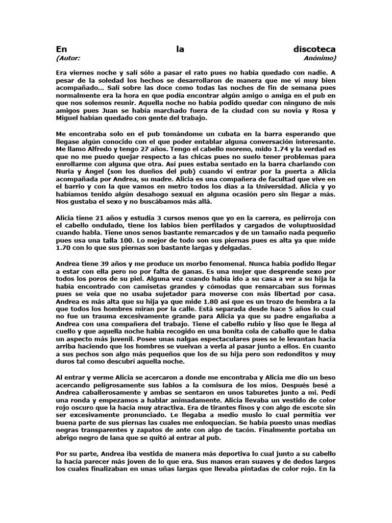 Paola, La Cheerleader Colosal - Relato Erotico, en La Discoteca | PDF