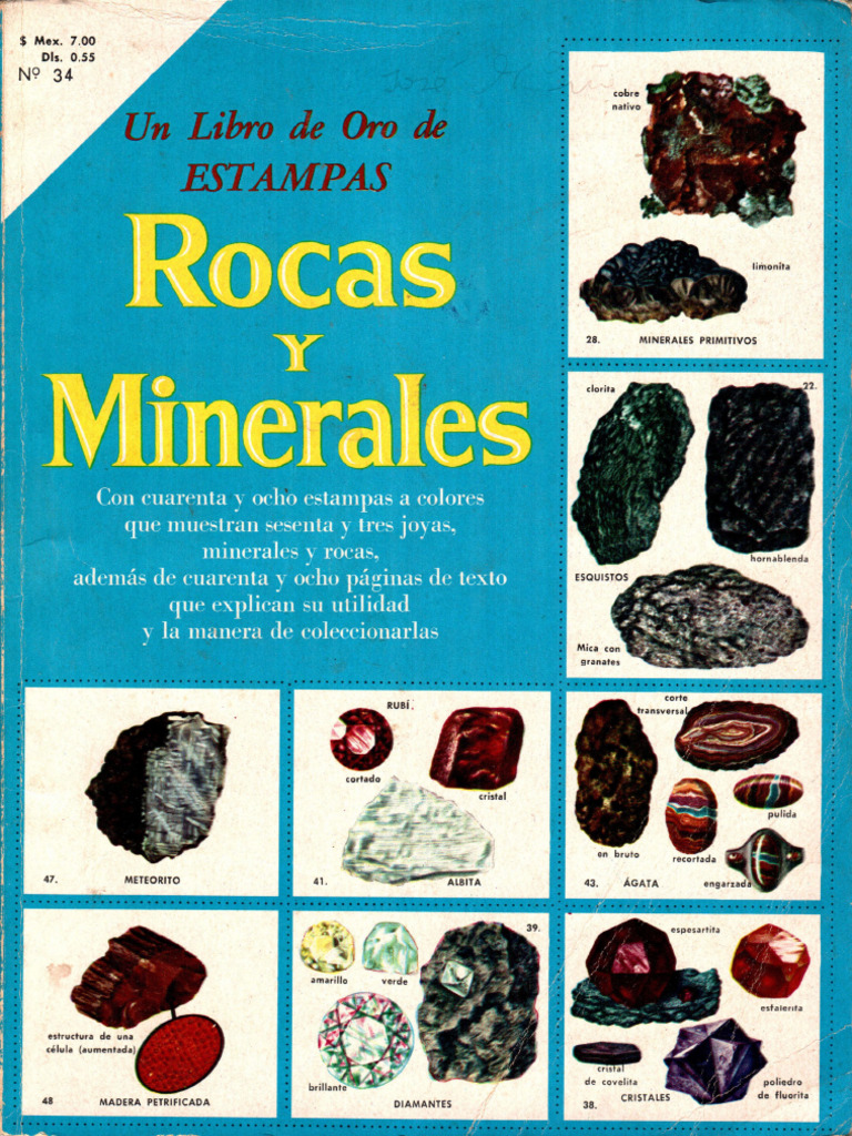 Un Libro de Oro de Estampas, Rocas y Minerales 1960 (Novaro Mexico) | PDF