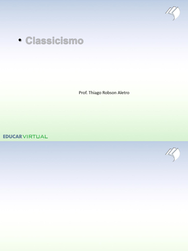Classicismo Parte Teorica | PDF | Classicismo | Renascimento
