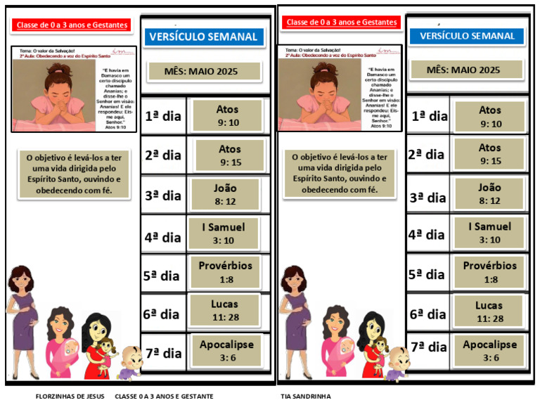 2 Aula MAIO Versiculo | PDF