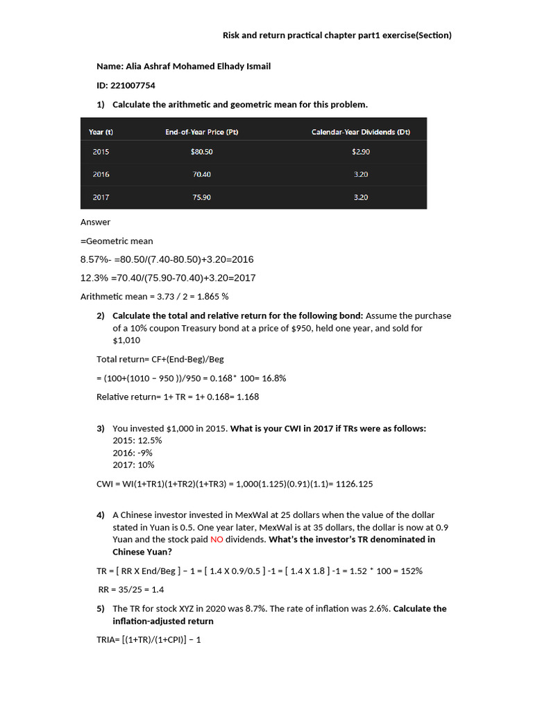 Assignment 1 Inv Alia | PDF