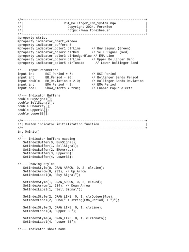 RSI - Bollinger - EMA - System No Refresh | PDF | Computer Programming | Software Engineering