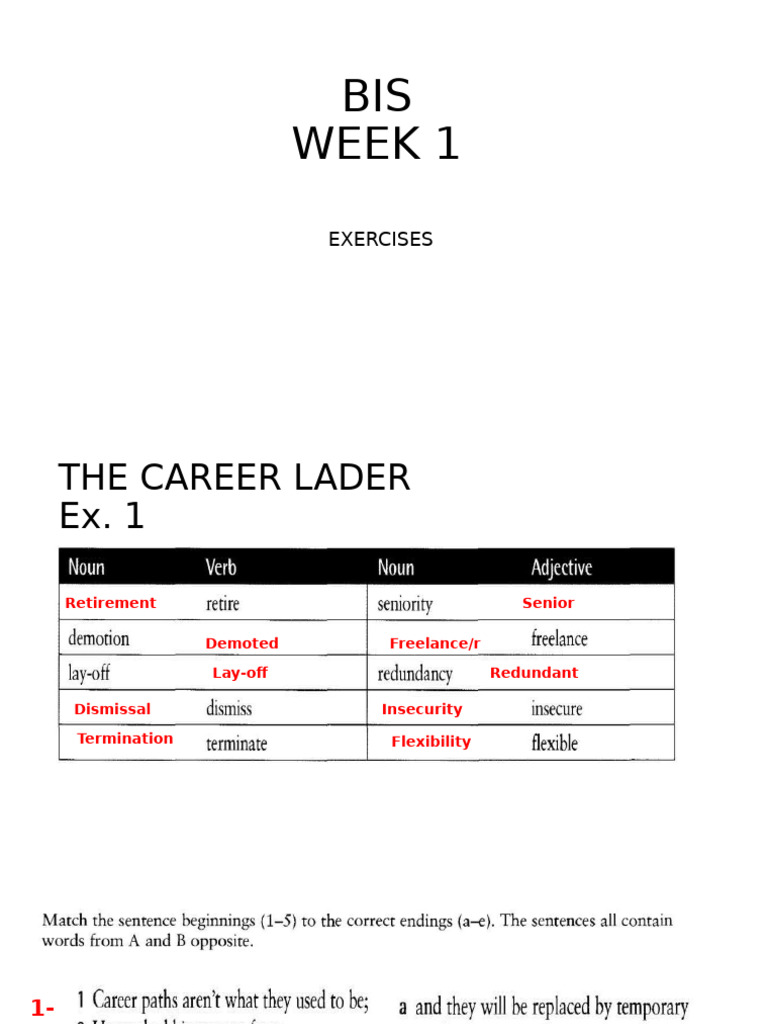 BIS Week 1 Exercises | PDF