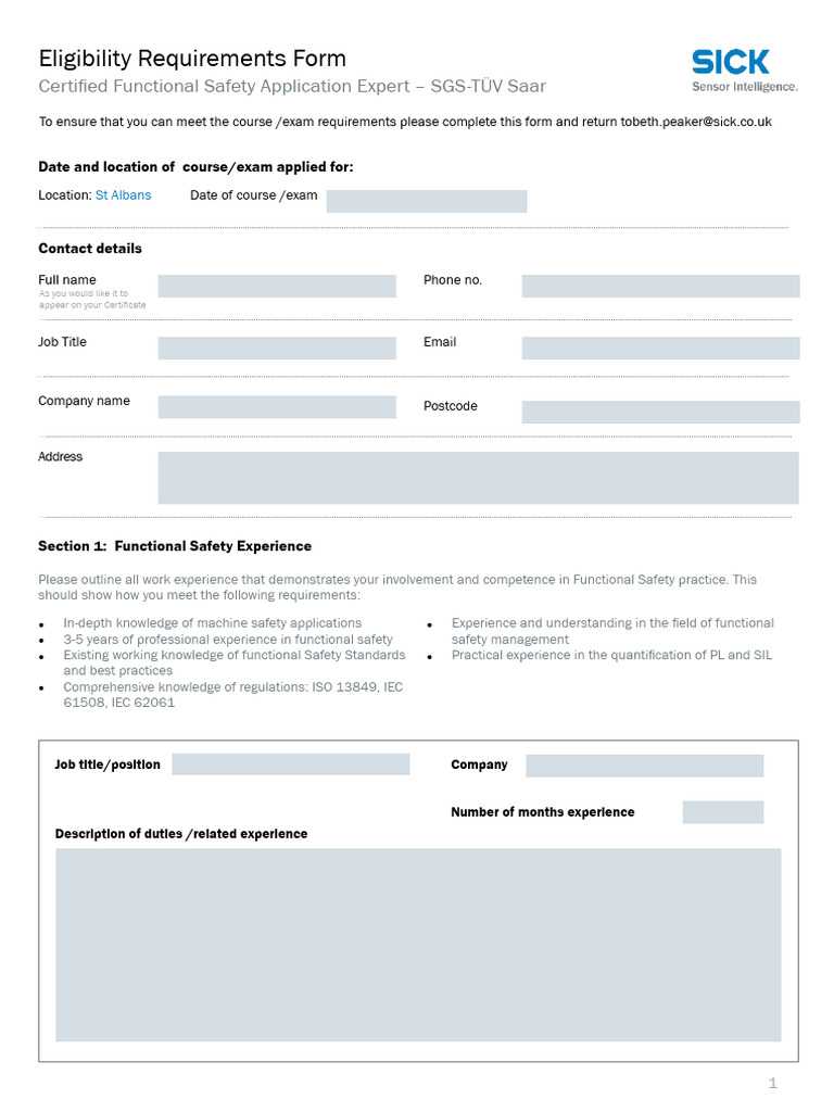 CFSAE Eligibility Requirements Form | PDF