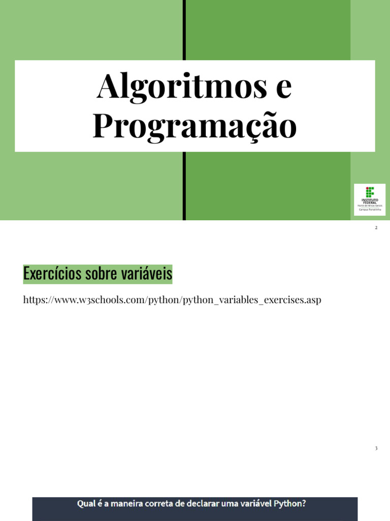 Exercicios Fixacao Python | PDF