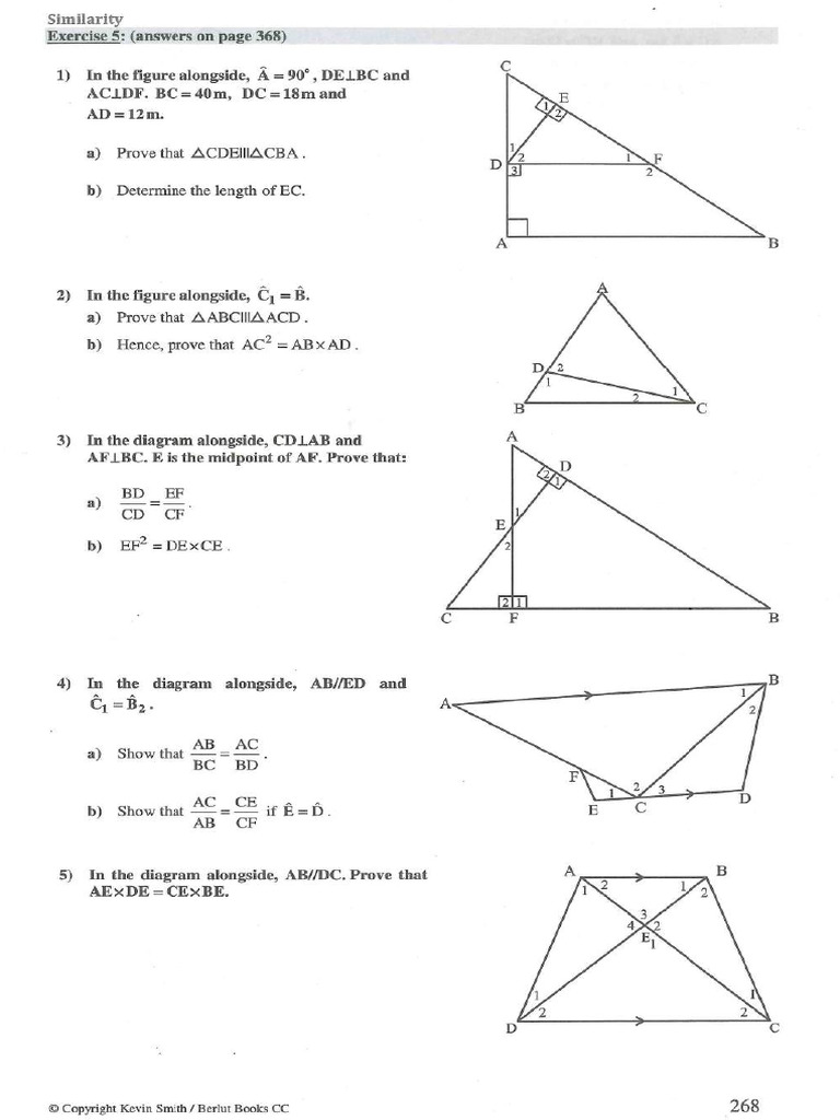Similarity & Pythagoras EG | PDF