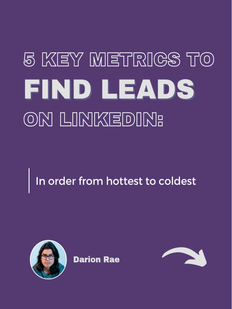 5 Key Metrics To Find Leads On LinkedIn 1721989594 | PDF