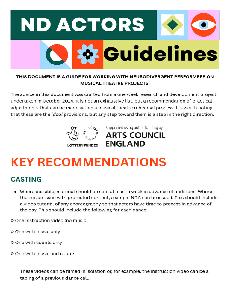 Neurodivergent Guidelines Final 2 | PDF