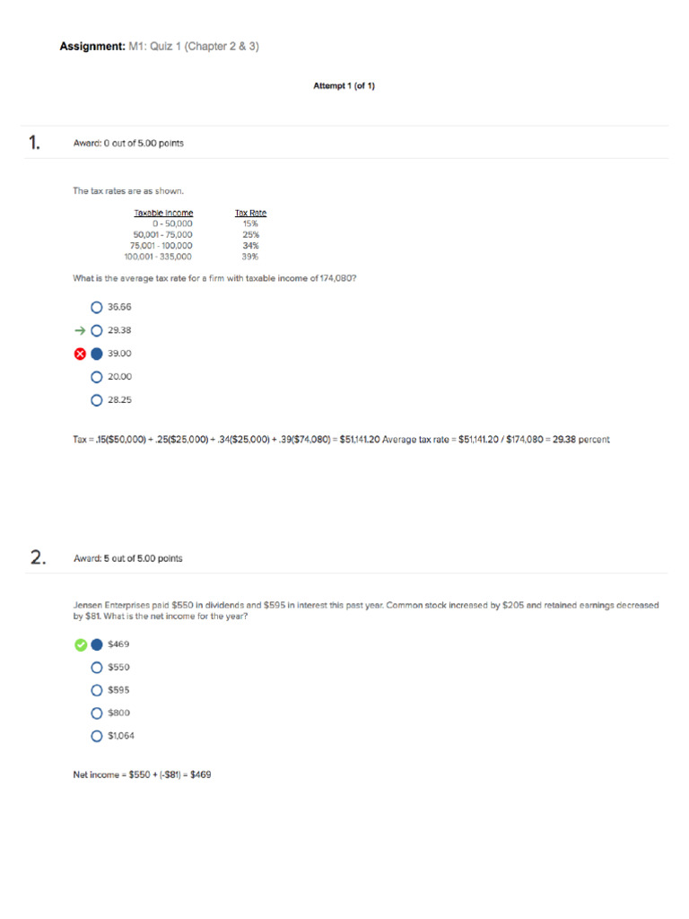 Quiz 1 | PDF