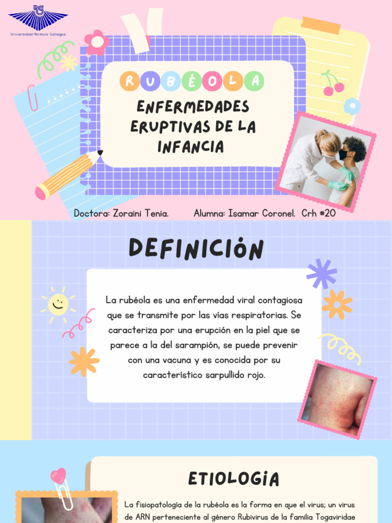 Rubéola: Síntomas, Diagnóstico y Complicaciones | PDF | Sarampión ...