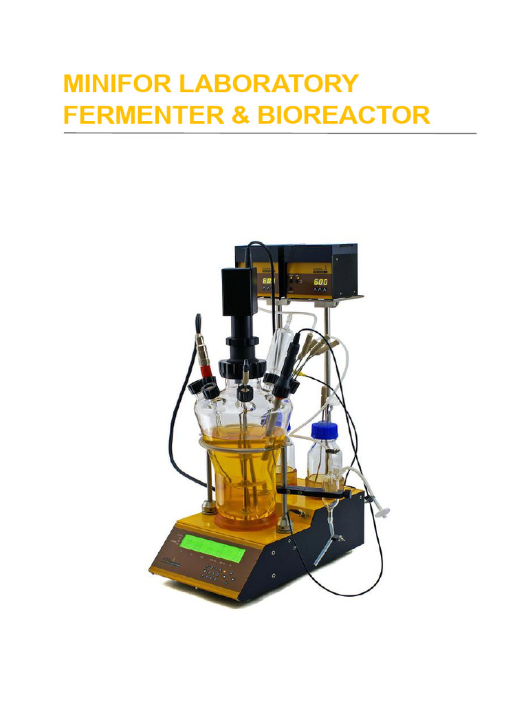 LAMBDA MINIFOR Bioreactor-Overview of Culture Vessels, Connections ...