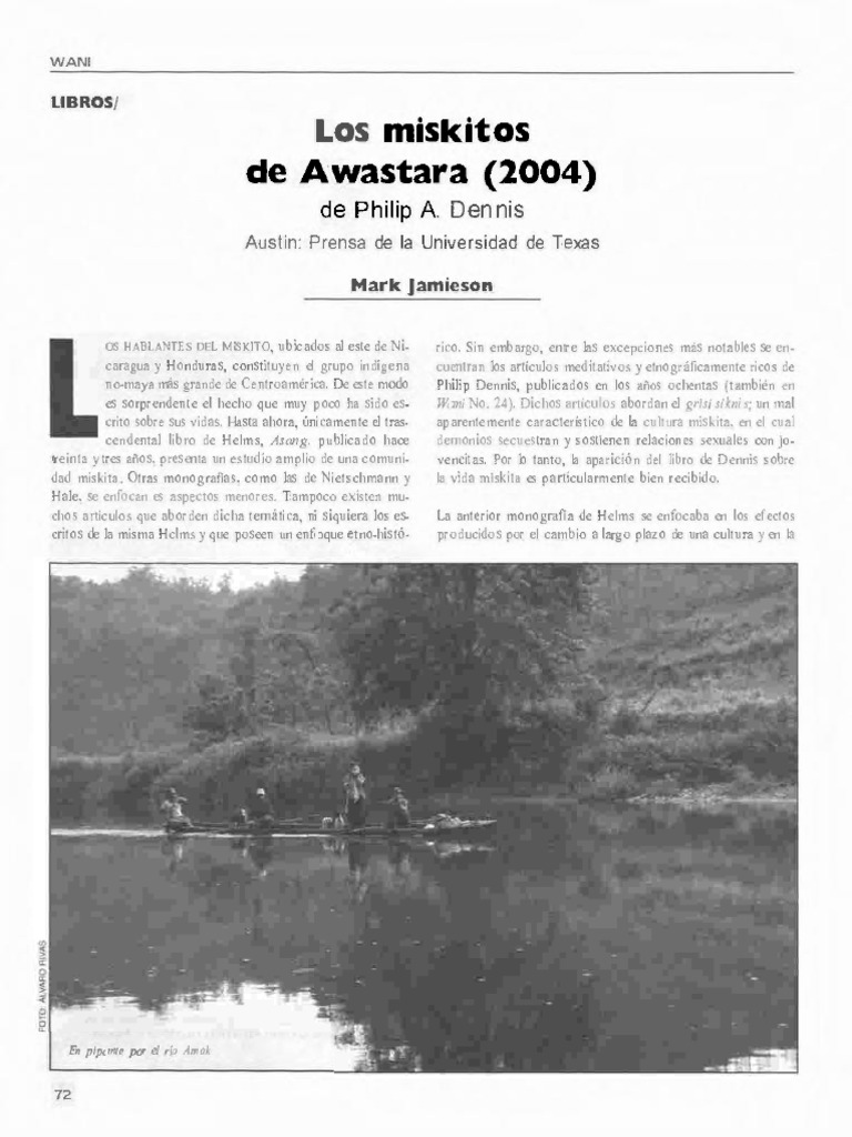 8+Los+Miskitos+de+Awastara,+de+Philip+A +dennis | PDF