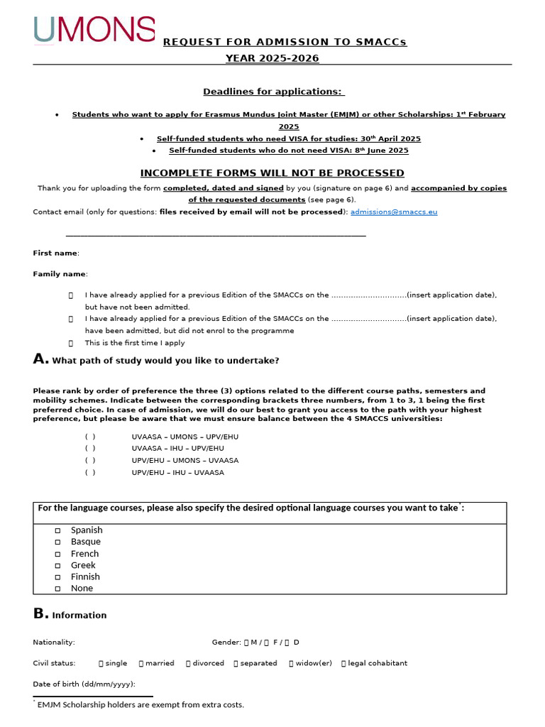 Application Form Full 241r08pi56 | PDF | Digital Object Identifier | Academic Degree