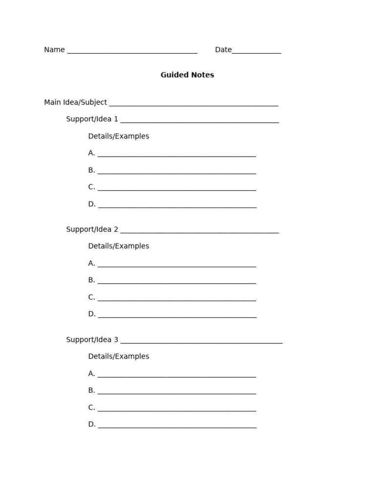 Guided_Notes_template_elem | PDF
