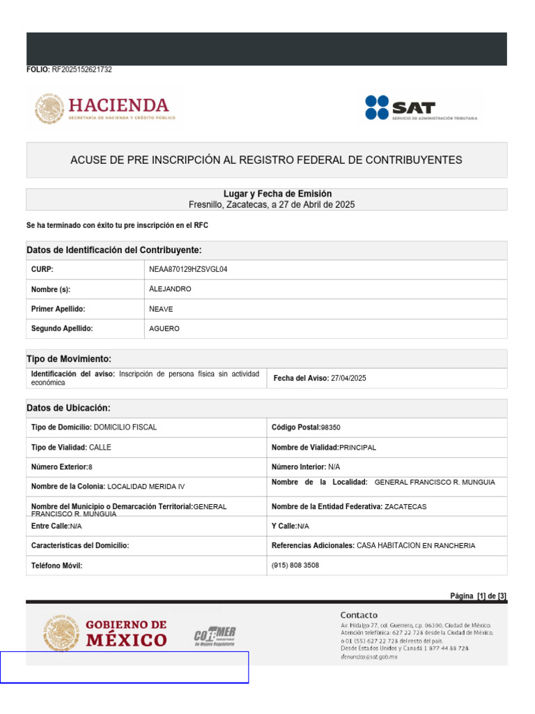 IdcGeneraAcuse jsfAlejandraNeaveAguero | PDF