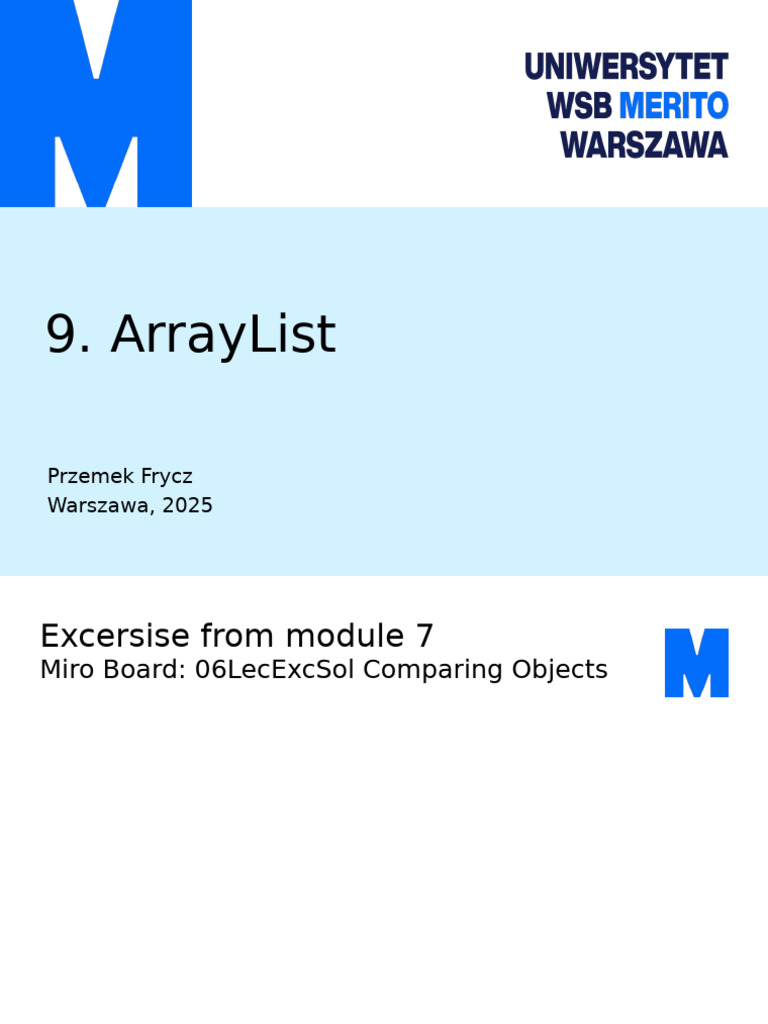 ArrayList - 14.04.2025 | PDF | Computer Science | Computer Programming