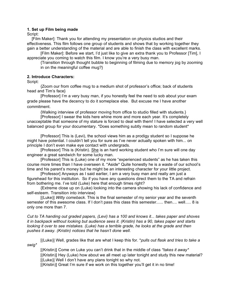 Revised Script | Download Free PDF | Leisure