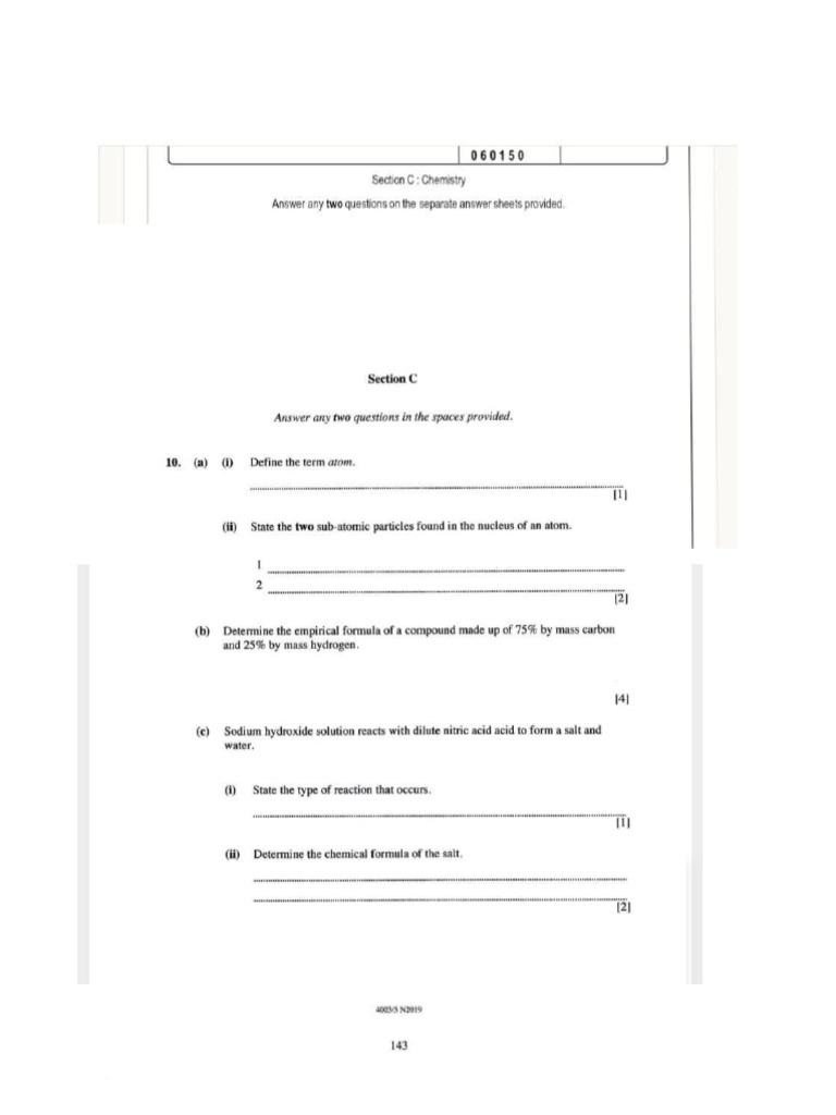 Test 1 Olevels | PDF