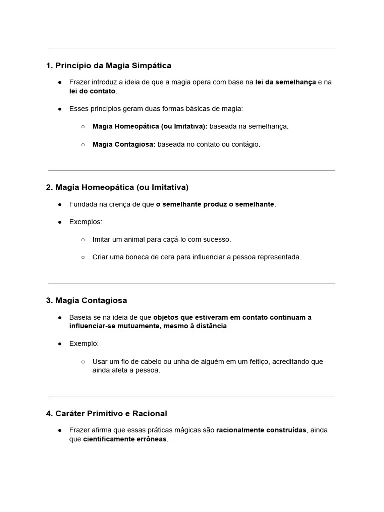 Resumo - A Magia Simpática-, de James Frazer - Documentos Google | PDF ...