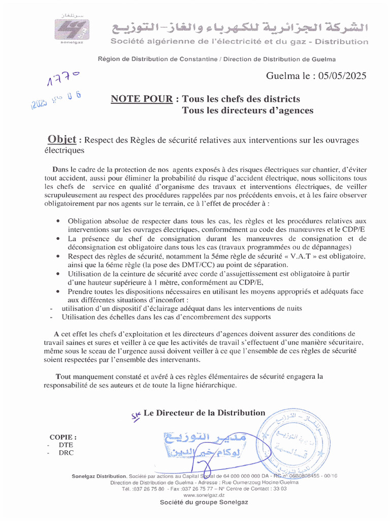 Respect Des Règles de Sécurité | PDF