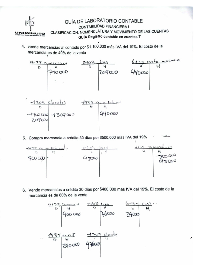 Registro Contable 1 | PDF