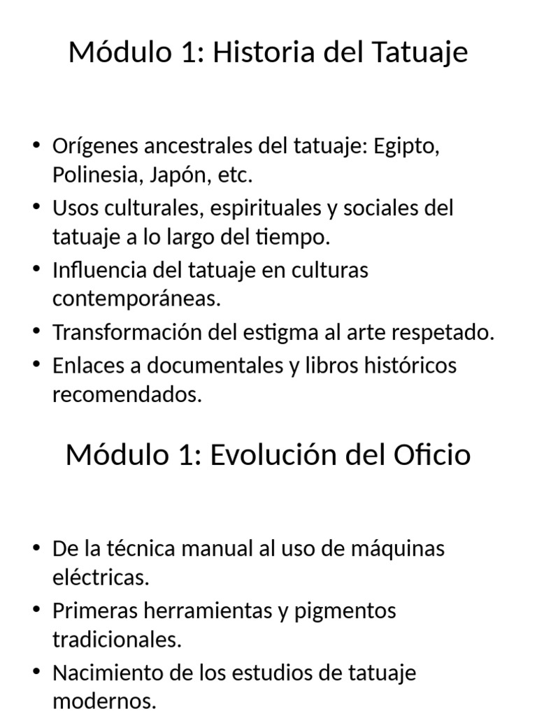 Curso_Tatuaje_Modulo1_Ampliado | PDF