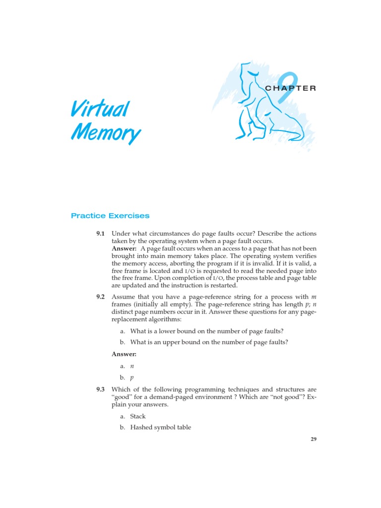 Operating System Exercises - Chapter 9 Sol | PDF | Computer Data Storage | Computer Architecture