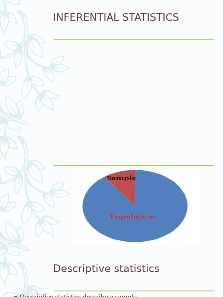 Inferential Statistics | PDF | Statistics | Statistical Inference