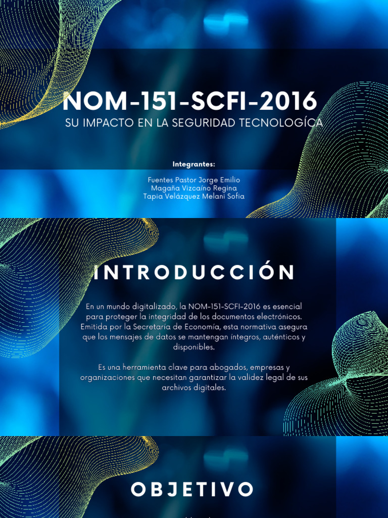 Presentación NOM-151 - Fuentes, Magaña y Tapia | PDF