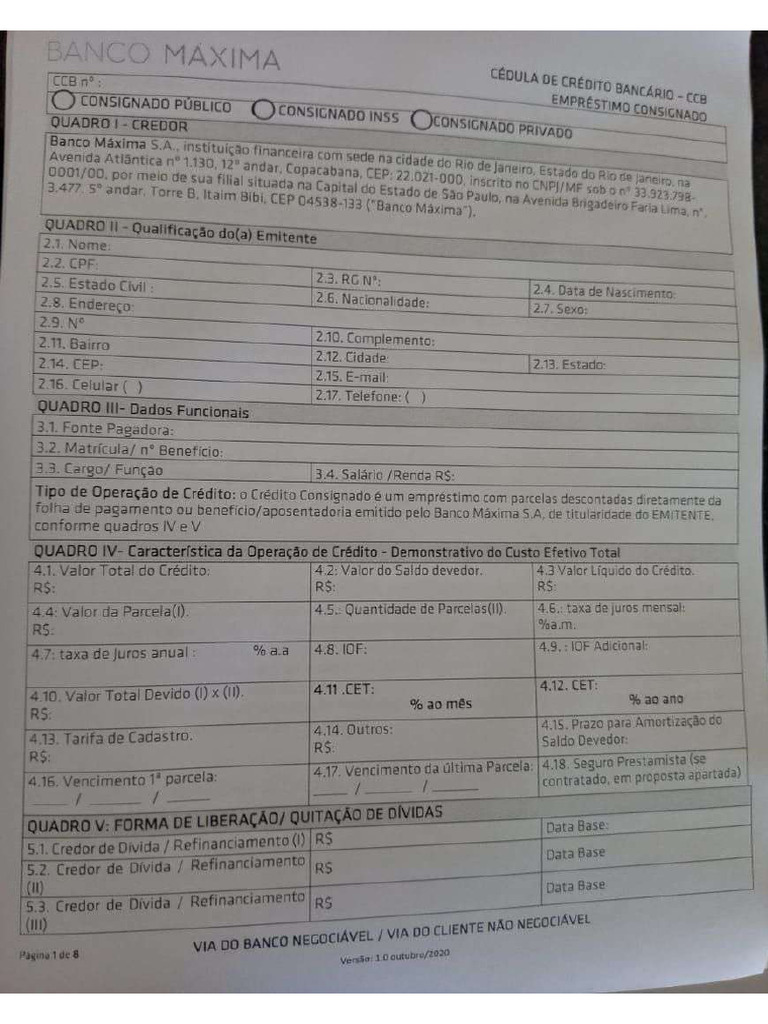 Contrato Máxima | PDF