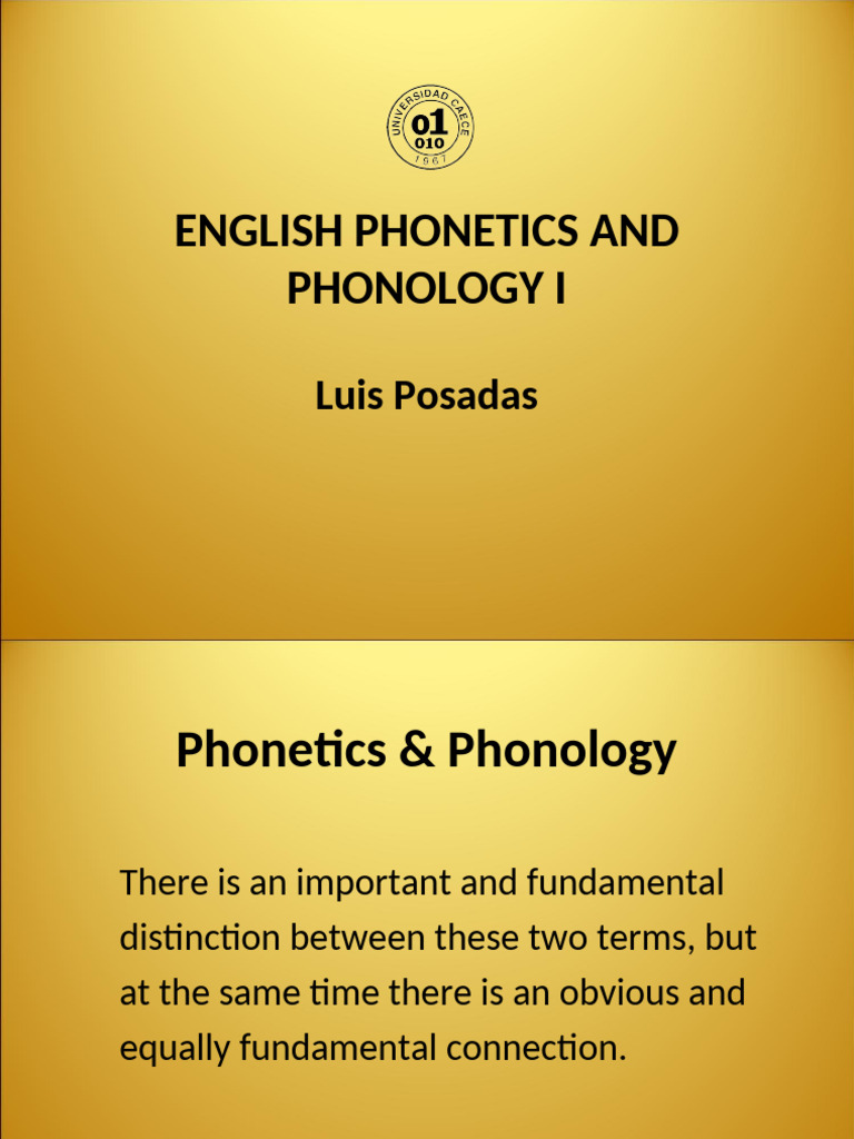 1 - Intro Phonetics Phonology I CAECE 5 | PDF | Phoneme | Phonetics