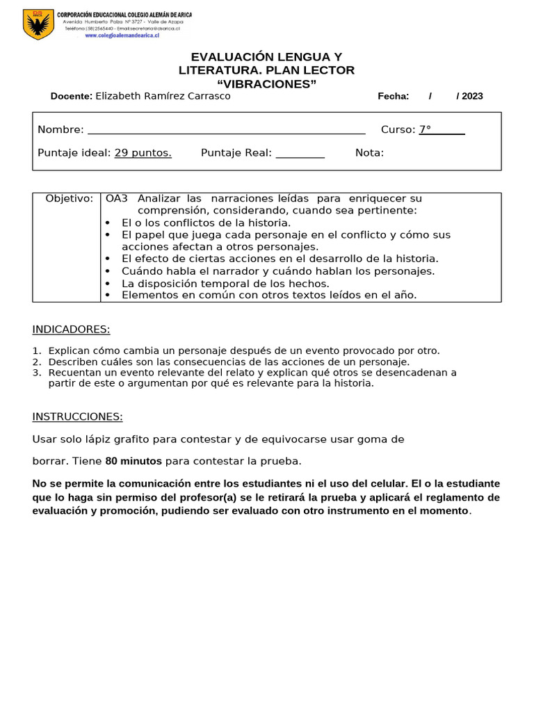 Plan Lector 7mos Junio (1) | PDF