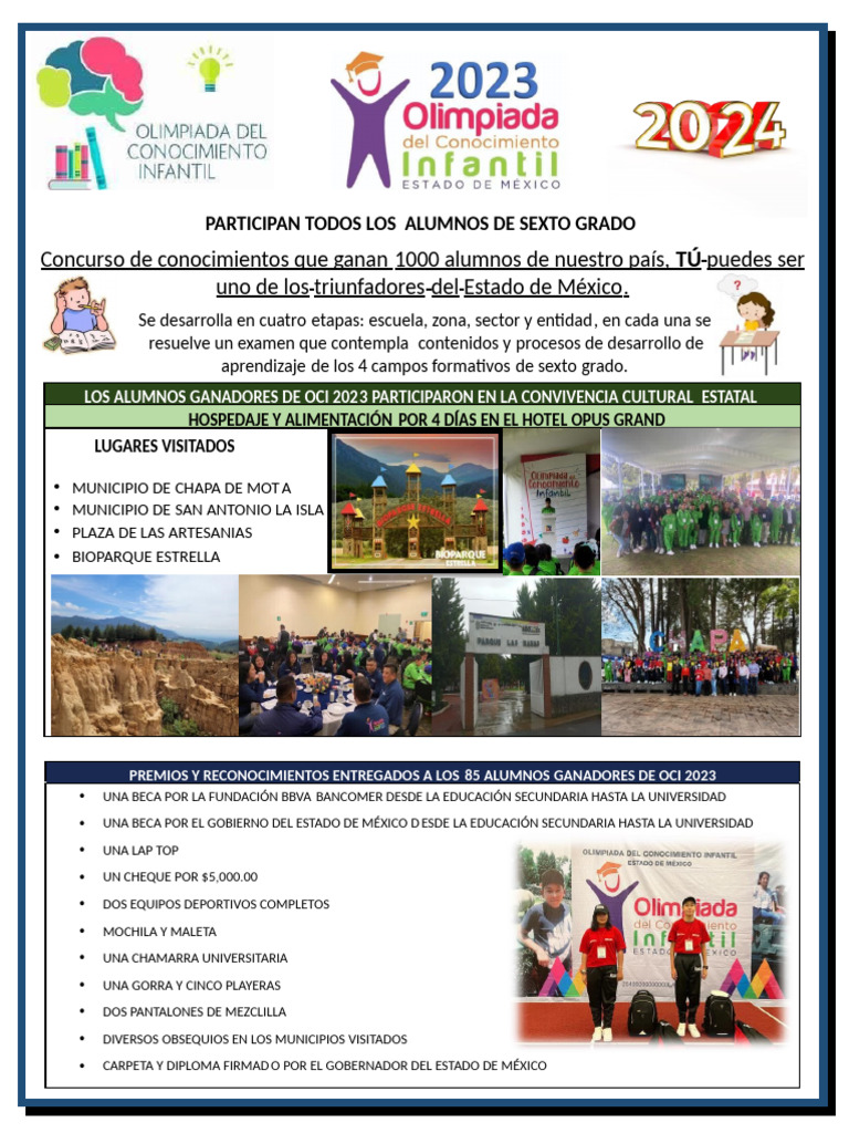 Folleto Oci 2024 | PDF