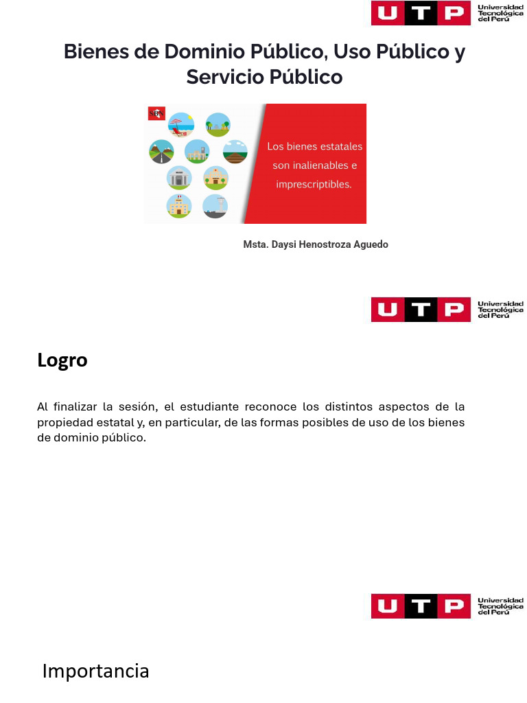 S07 - s1 Bienes de Dominio Público | PDF | Propiedad | Infraestructura