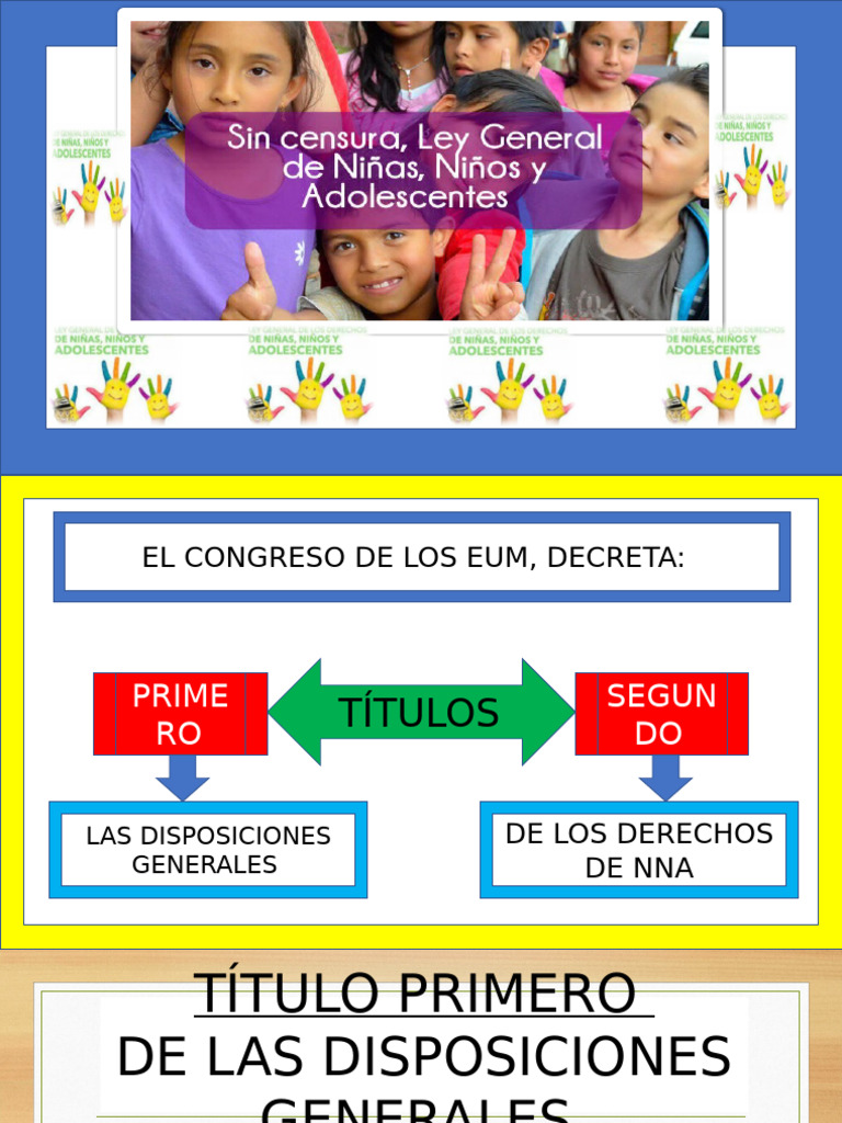 Ley General de Los Derechos de Las Nna | PDF | Adopción | Trabajo Social