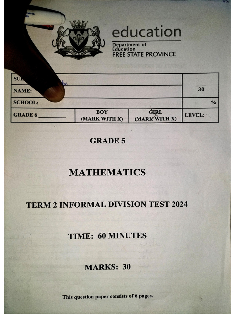 Term 2 Gr5 Informal | PDF