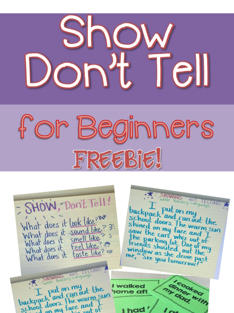 Show Don't Tell: Freebie | PDF