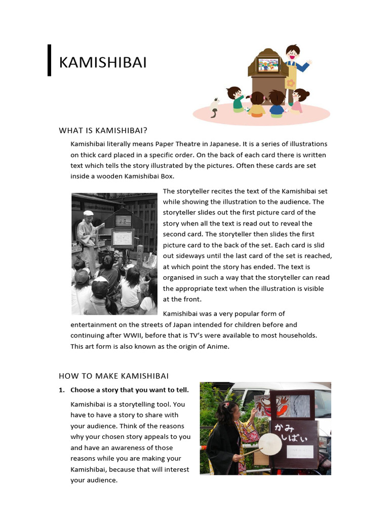 Create Your Own Kamishibai Story Cards | PDF | Paper