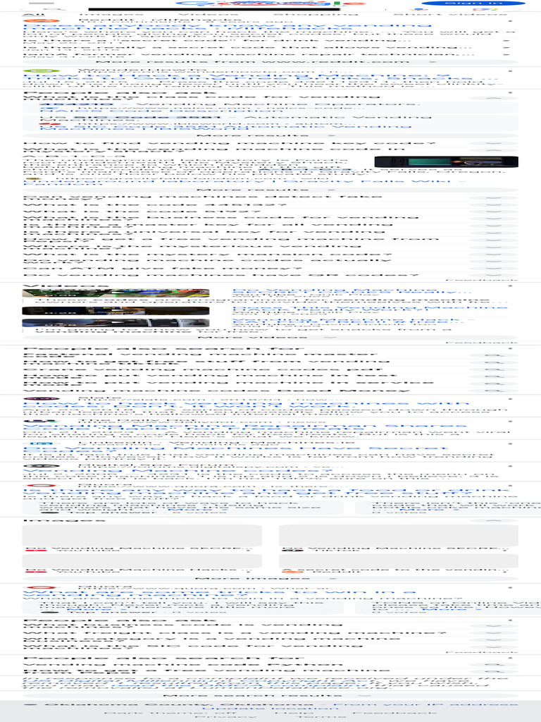 Secret Vending Machine Codes - Google Search | PDF