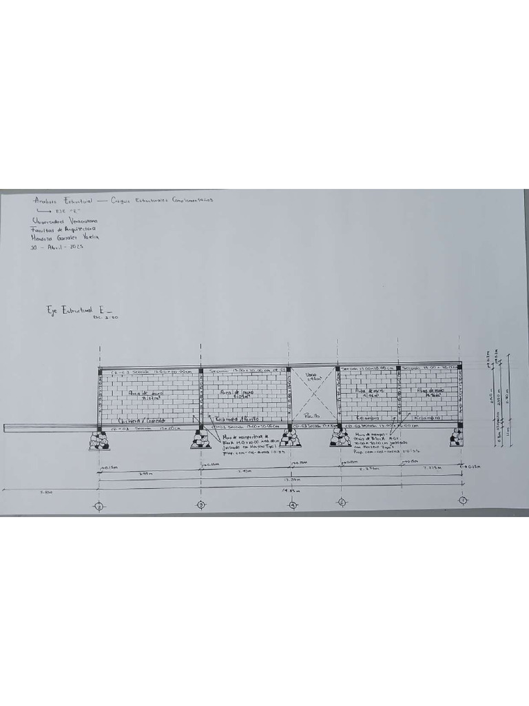 Analisis de cargas por eje estructural | PDF